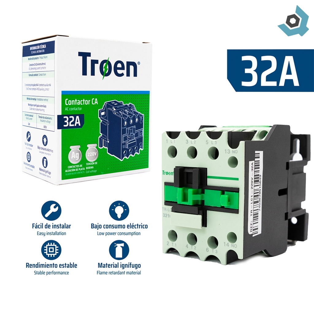 CONTACTOR CA 32A 220V TROEN | My Website